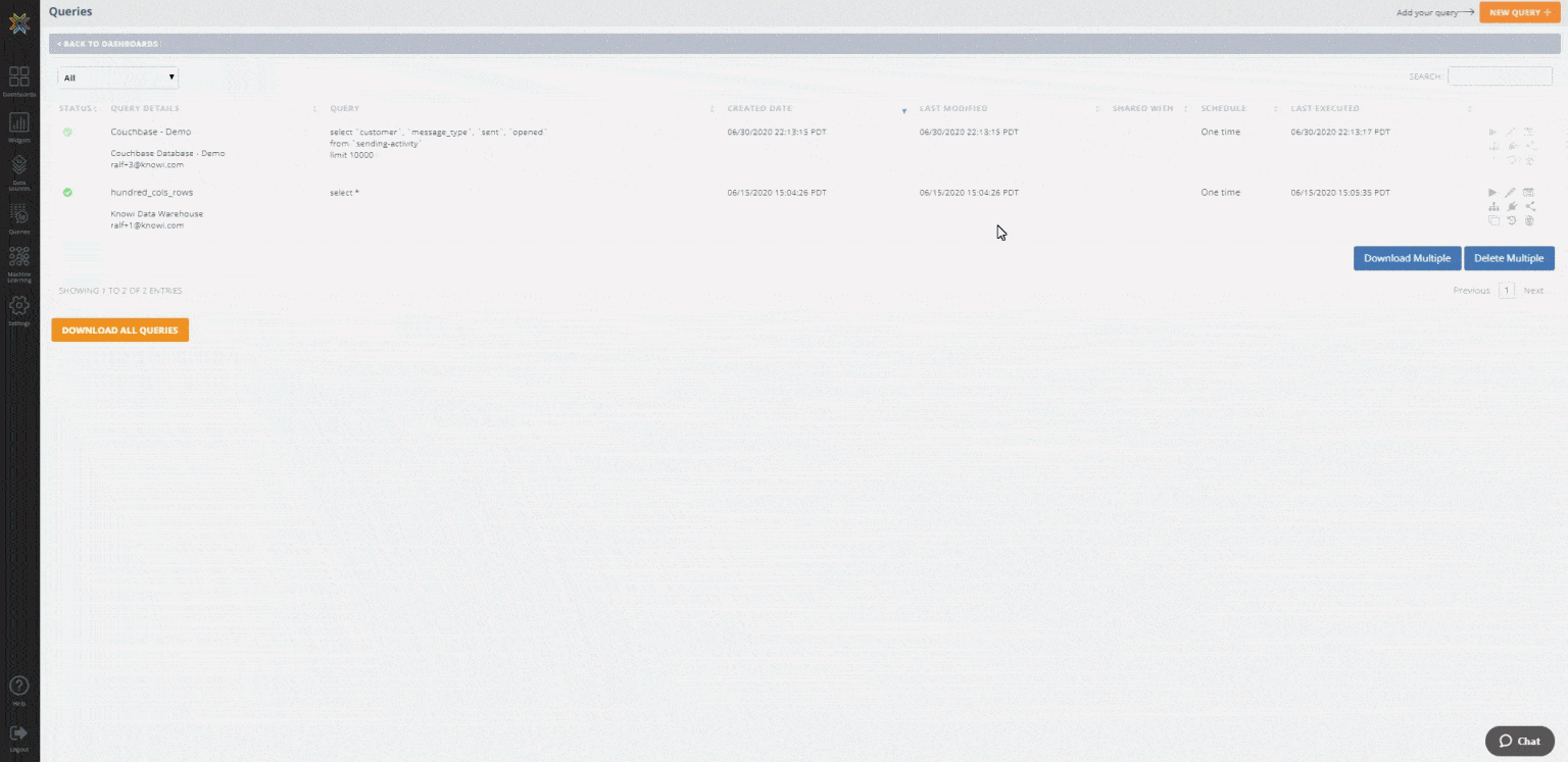 Joining Couchbase And Sql Data And Doing Multi Datasource Analytics Tutorial Knowi