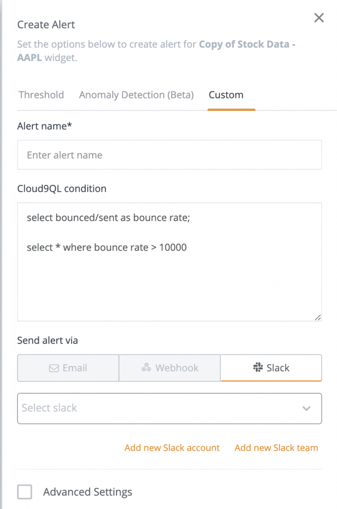 Knowi's Widget Alerts - What is it and how to use it