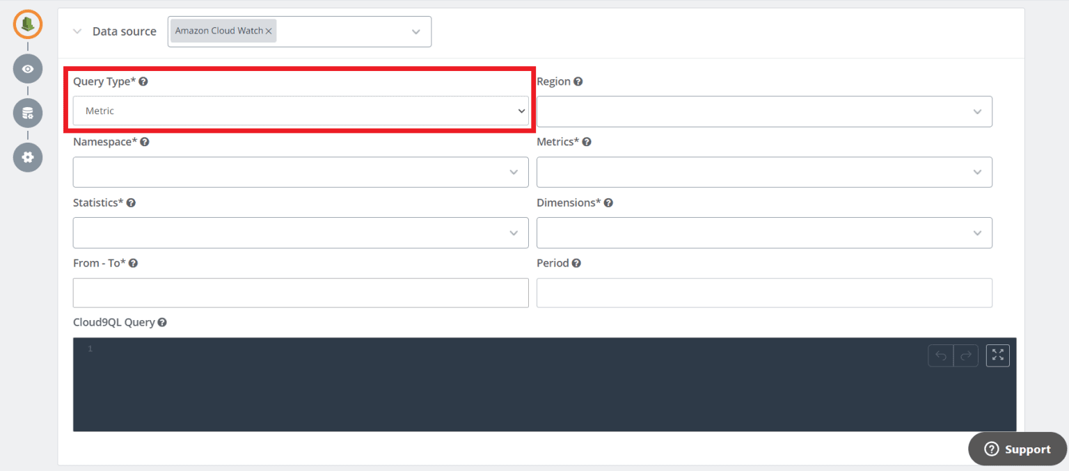 CloudWatch Datasource Integration Visibility with Knowi
