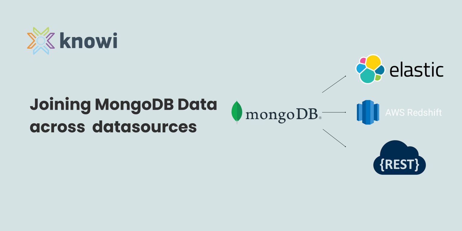 Join MongoDB Data with MySQL, Elasticsearch, REST & Redshift