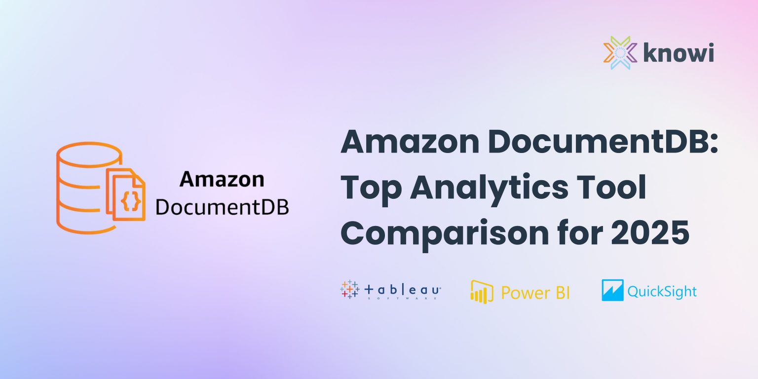 Amazon DocumentDB: Top Analytics Tool Comparison for 2025