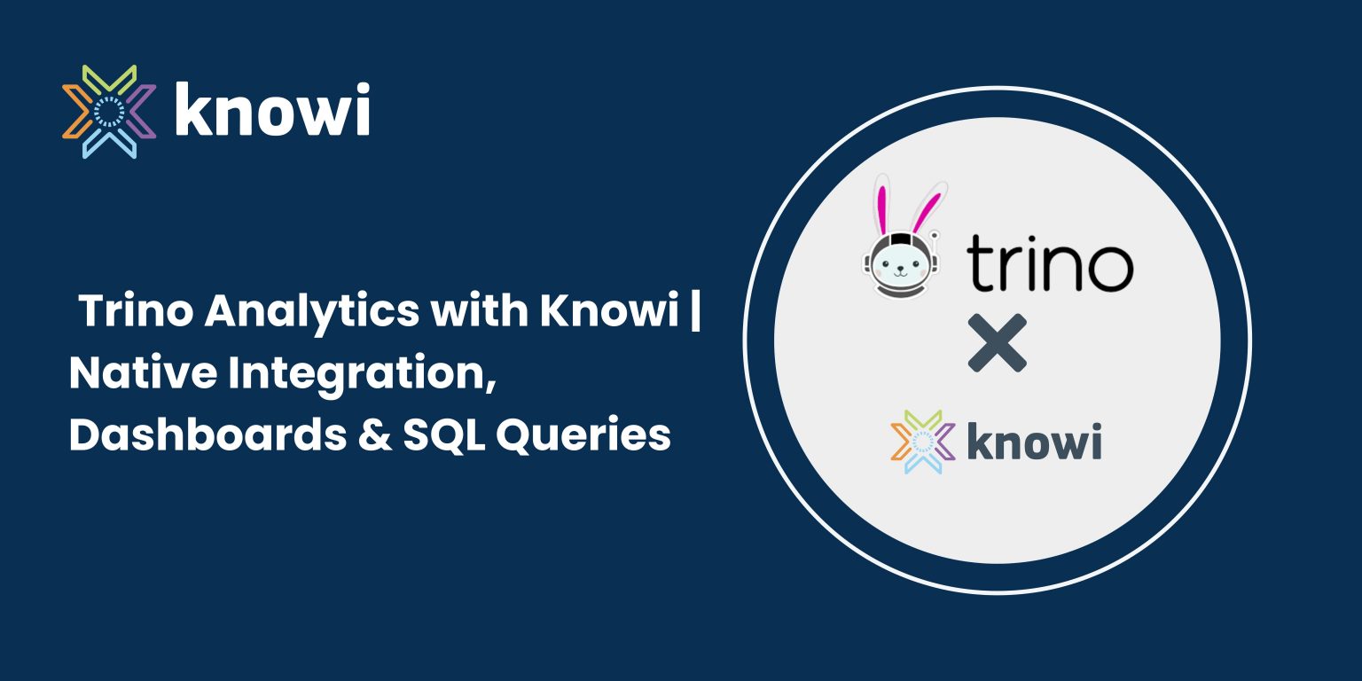 Trino Analytics with Knowi | Native Integration, Dashboards & SQL Queries